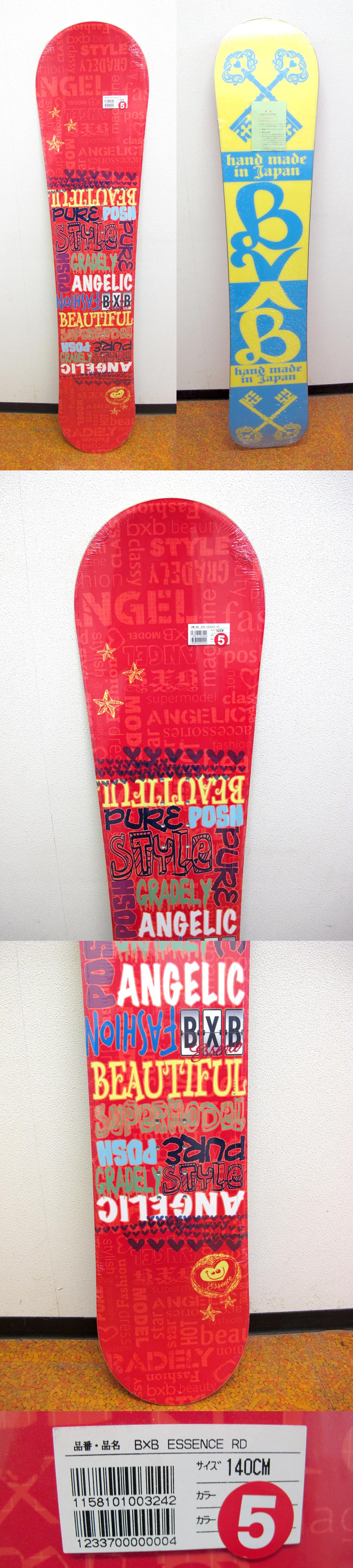 日本代購代標第一品牌【樂淘letao】－【未使用】新品 ★ハンドメイドインジャパン/日本製★ BXB/ビーエックスビー ESSENCE RD 140cm スノーボード レディース 赤